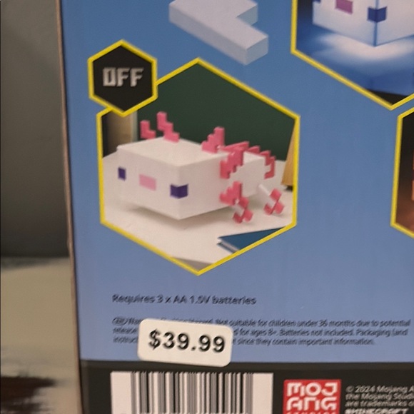 Minecraft | Toys | Minecraft Axolotl Light With Color Modes | Poshmark